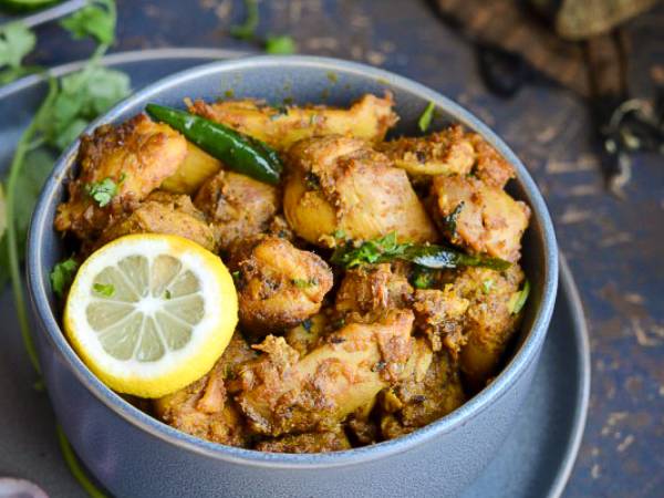 Guntur chicken fry recipe : గుంటూరు చికెన్ రోస్ట్ - Telugu BoldSky